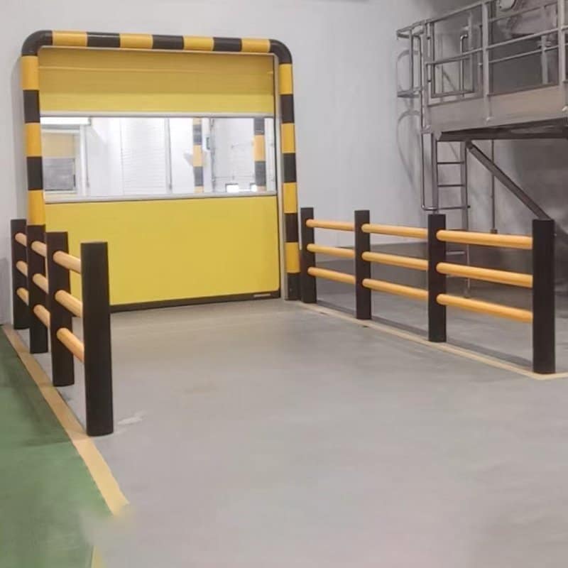 Single-rail multi-rail anti-collision guardrail diagram